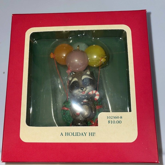 Holiday | New Mint Carlton Heirloom199 A Holiday Hi Raccoon With ...